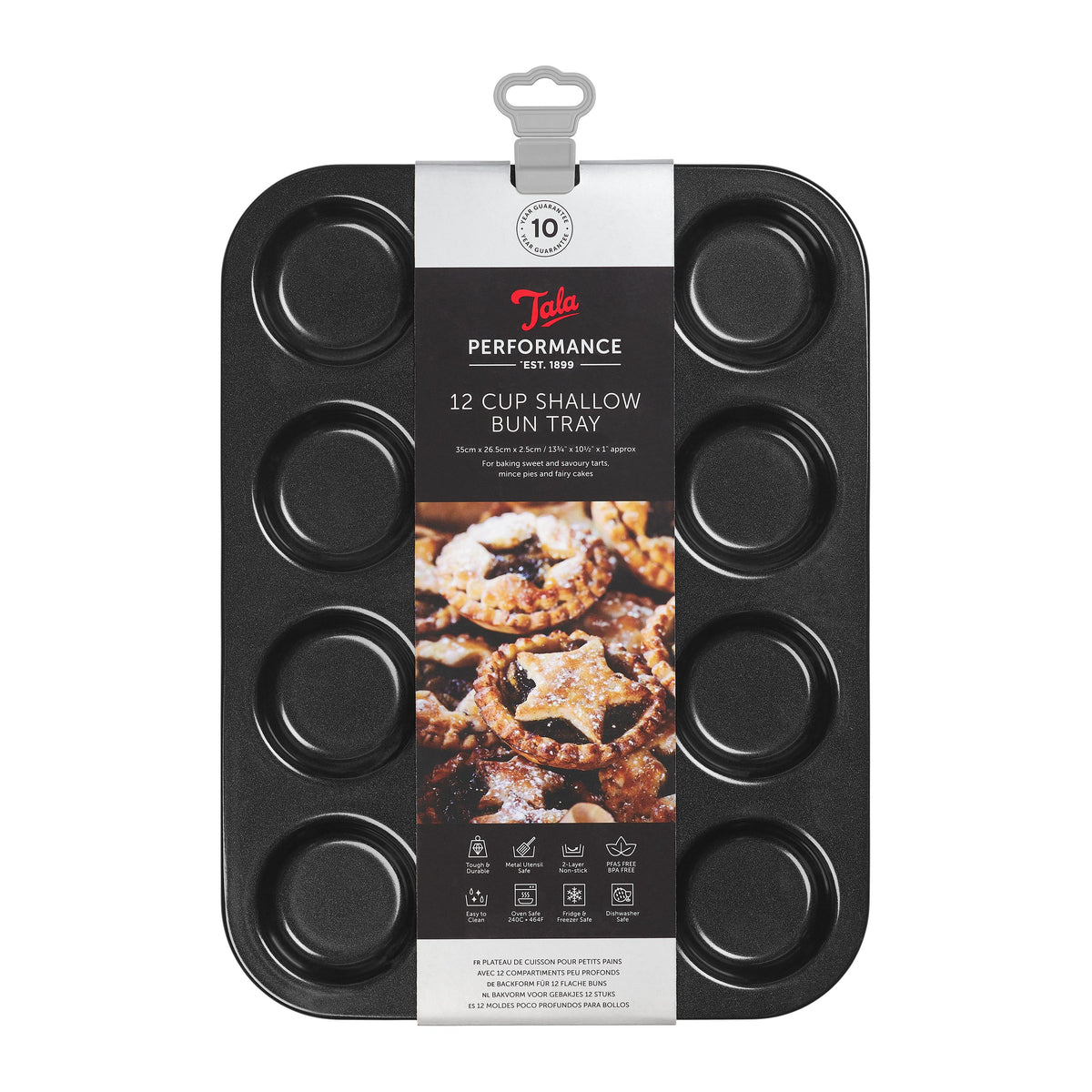 Tala Performance 12 Cup shallow bun tin – Dayes